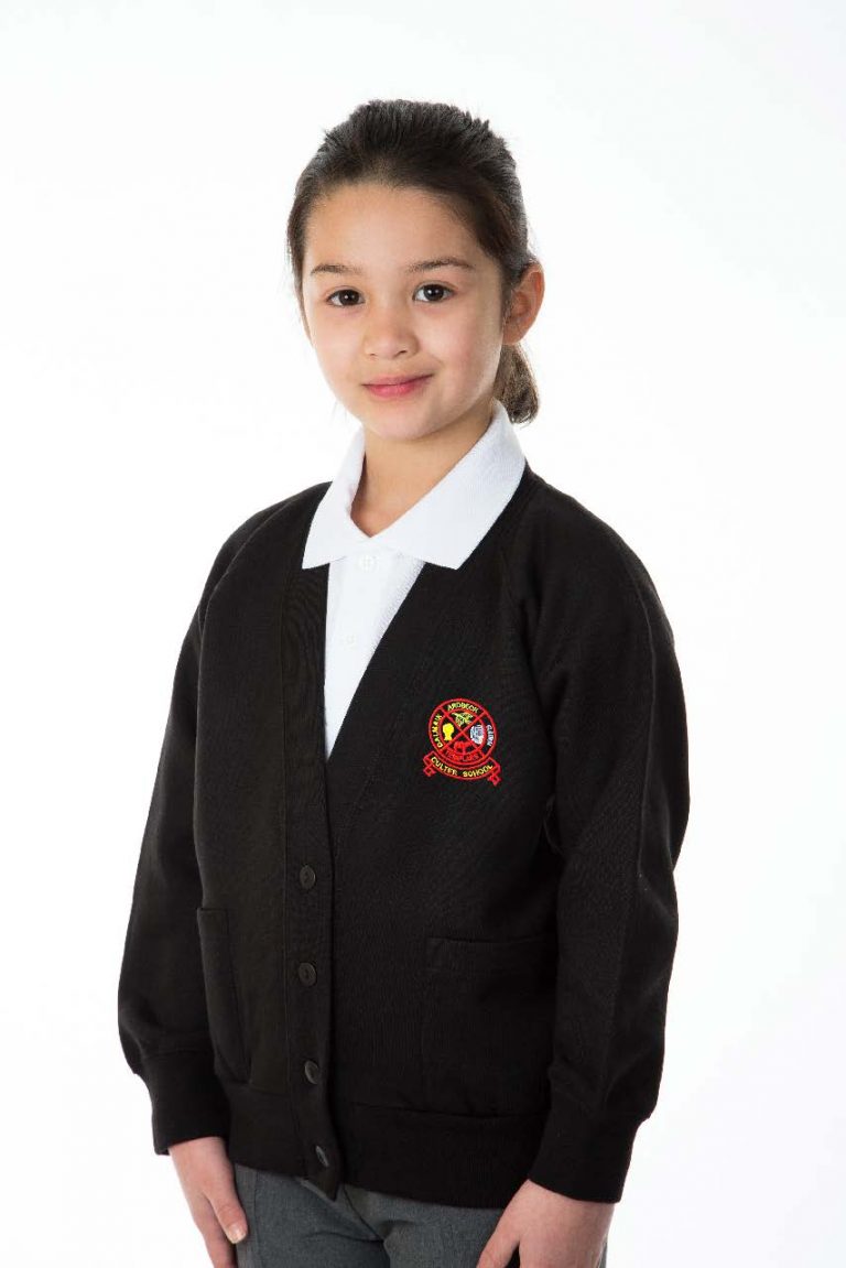 Culter Primary Black Cardigan | SPT Uniforms